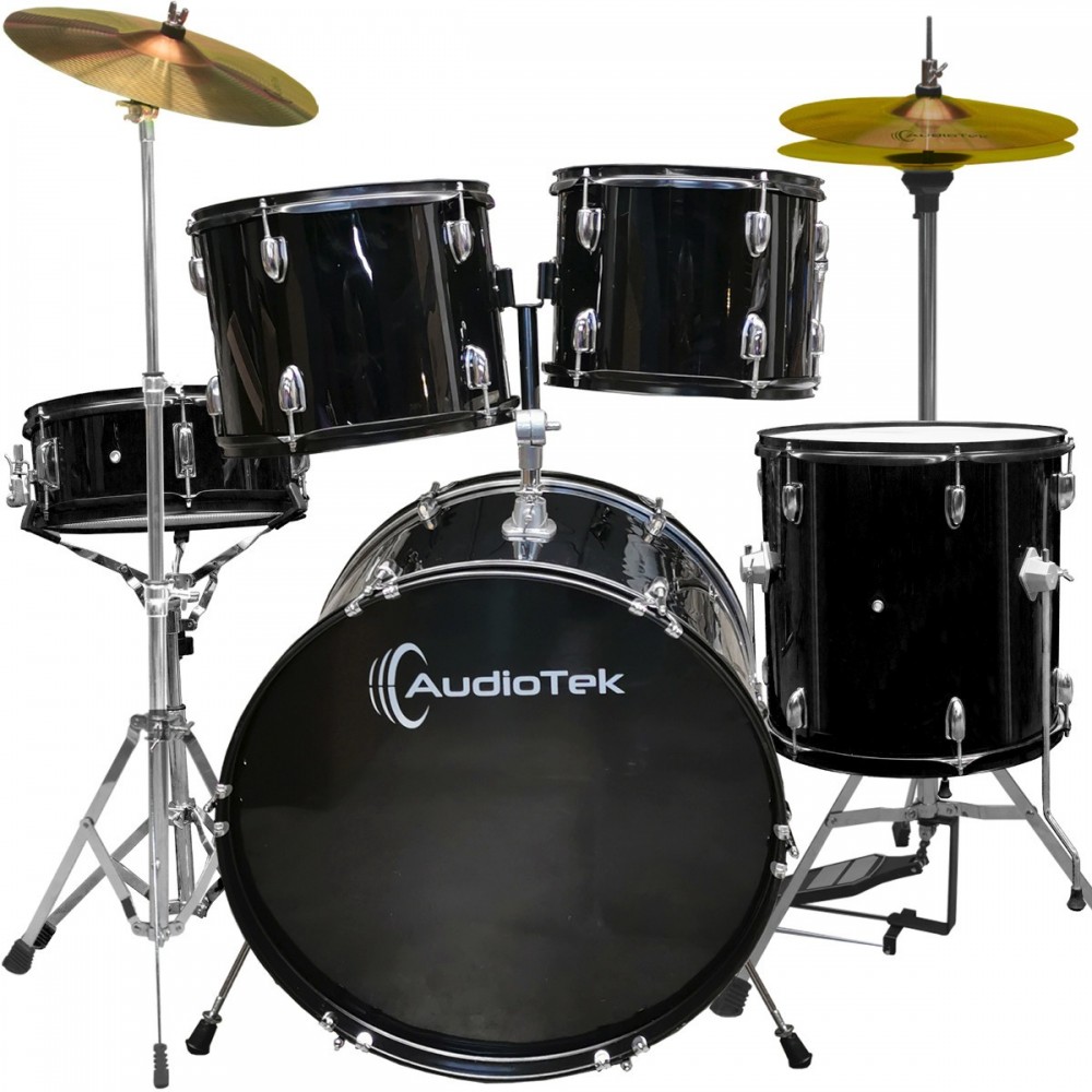 Bateria Musical Acustica 5 Piezas 22 Tambor Baquetas Bateria Musical Acustica 5 Piezas 22 Tambor Baquetas